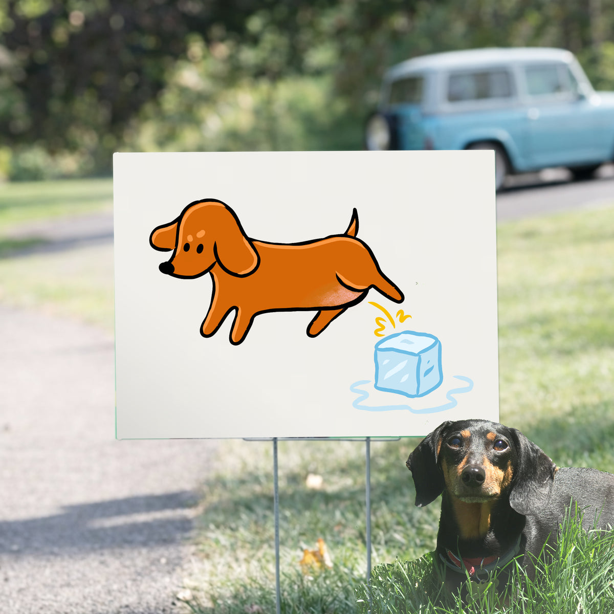 Yellow Ice | Yard Sign | Weenieton