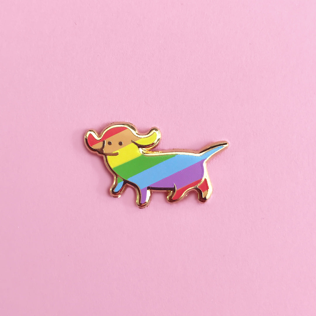 Pride Pup | Enamel Pin | Weenieton